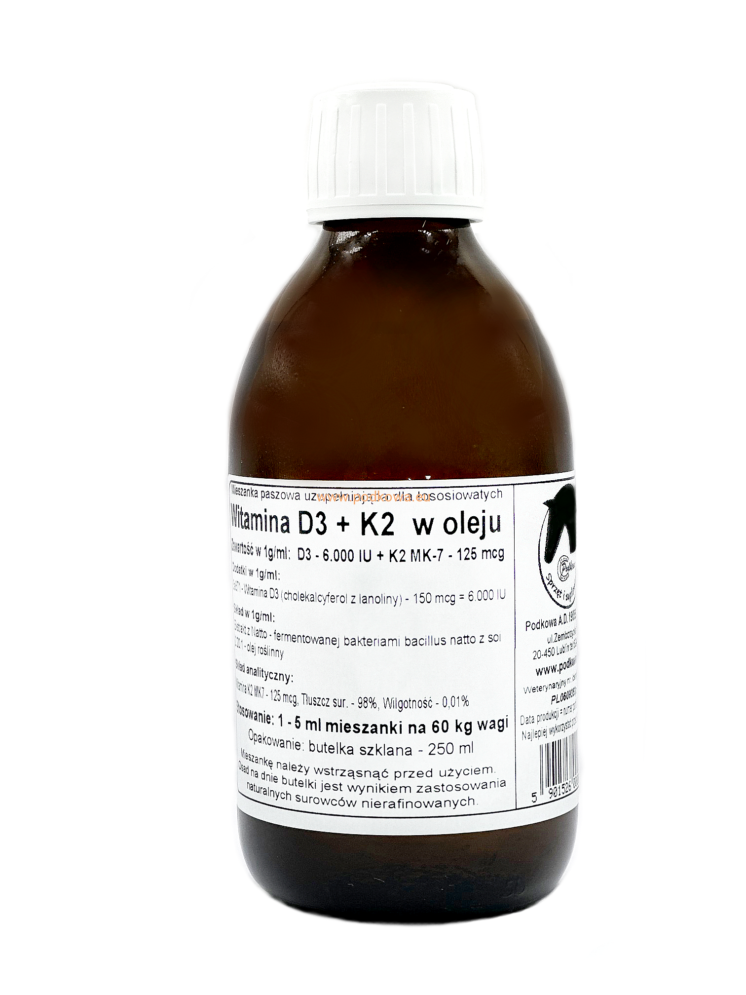 Witamina D3 + K2 w oleju Podkowa