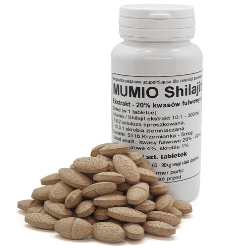 Mumio / Shilajit ekstrakt 10:1 - tabletki 300 mg Podkowa