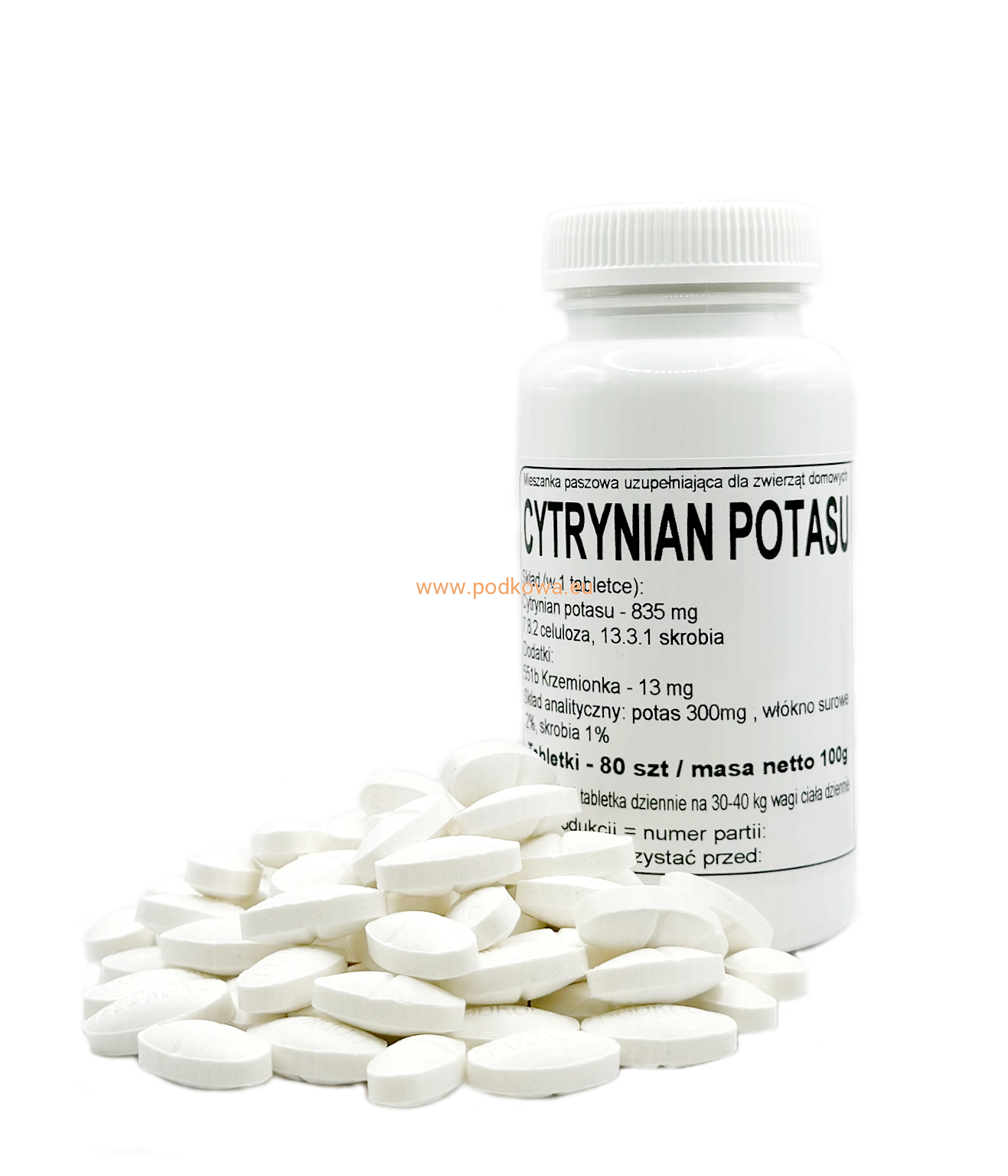 Cytrynian potasu - tabletki Podkowa
